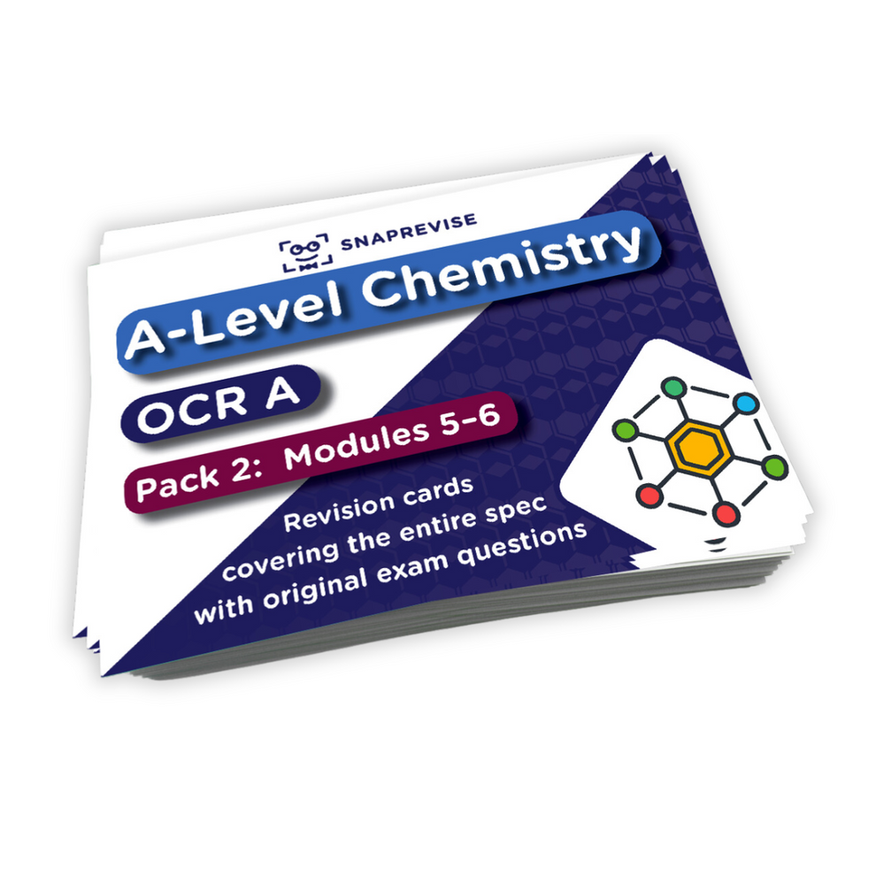 A-Level OCR Chemistry Revision Cards: Pack 2 of 2 (Modules 5-6 ...