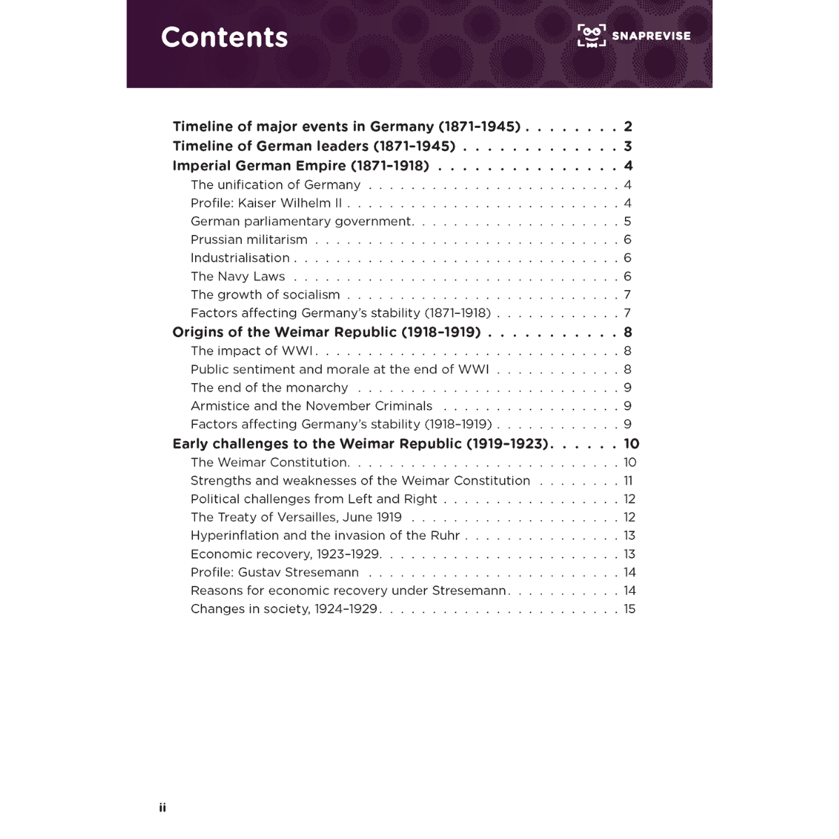 GCSE History Summary Notes: Weimar and Nazi Germany – SnapRevise