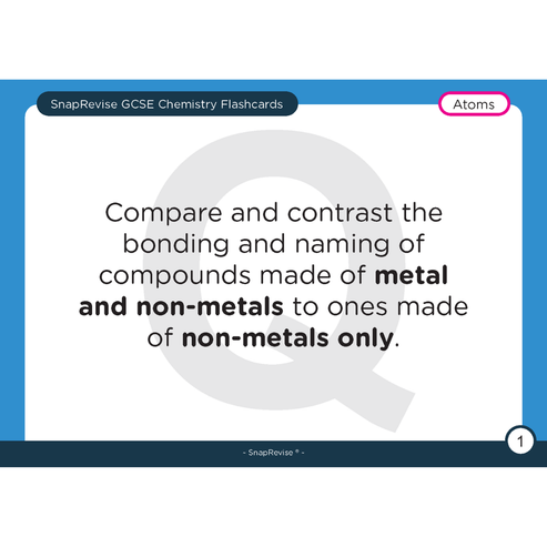 GCSE Chemistry Flashcards – SnapRevise