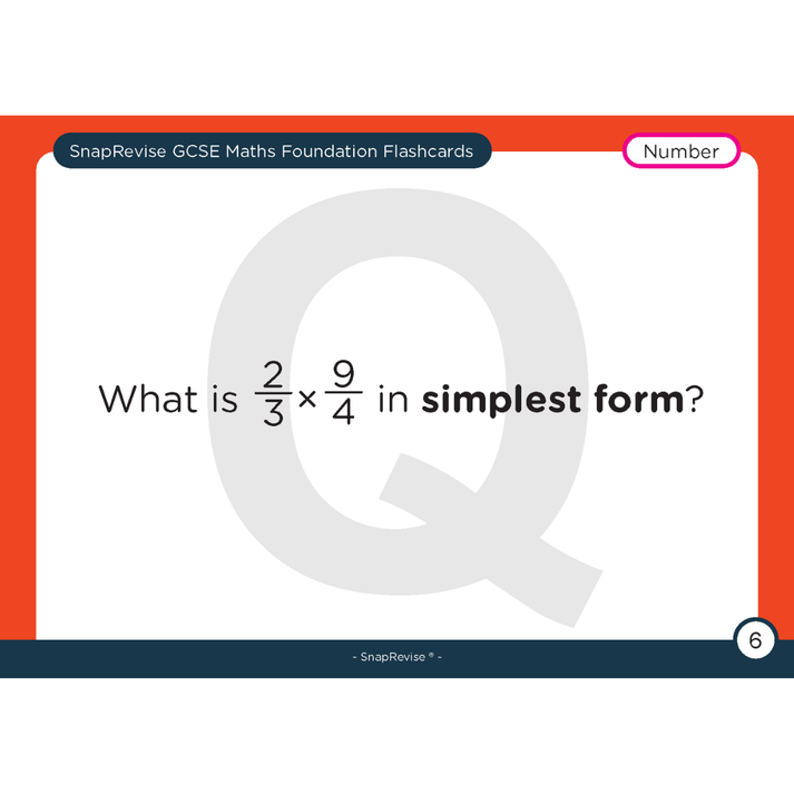 GCSE Maths Foundation Flashcards – SnapRevise