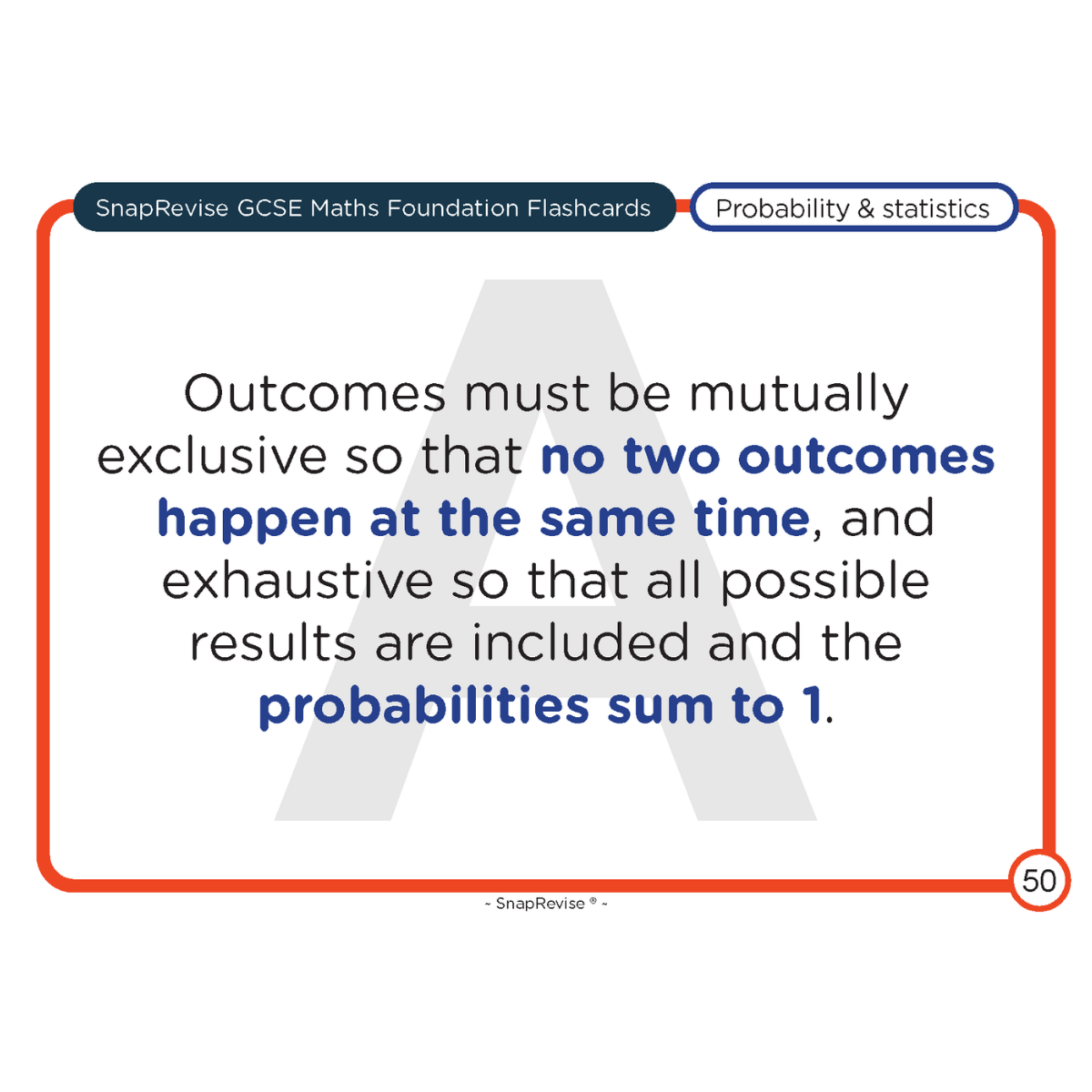 GCSE Maths Foundation Flashcards – SnapRevise