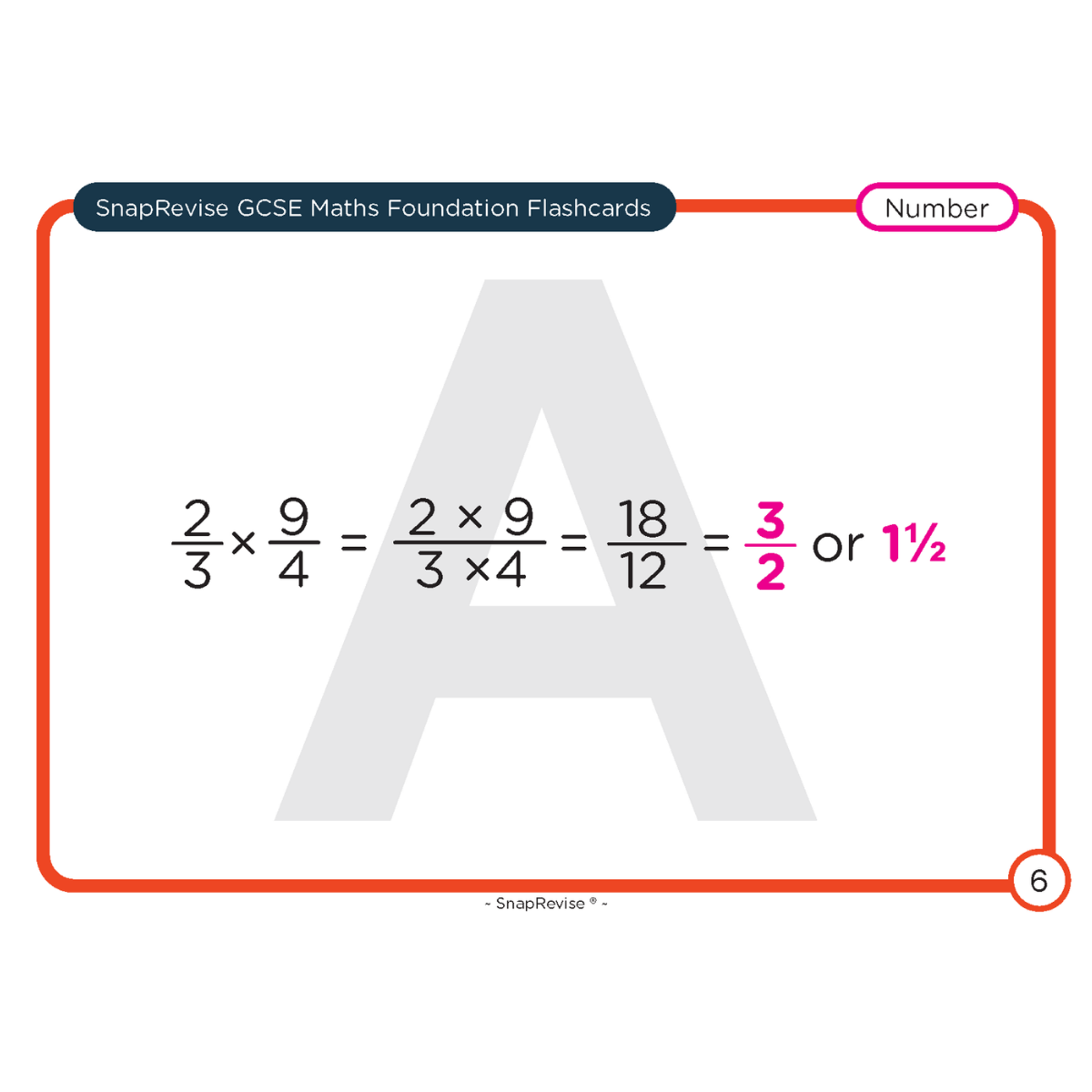 GCSE Maths Foundation Flashcards – SnapRevise
