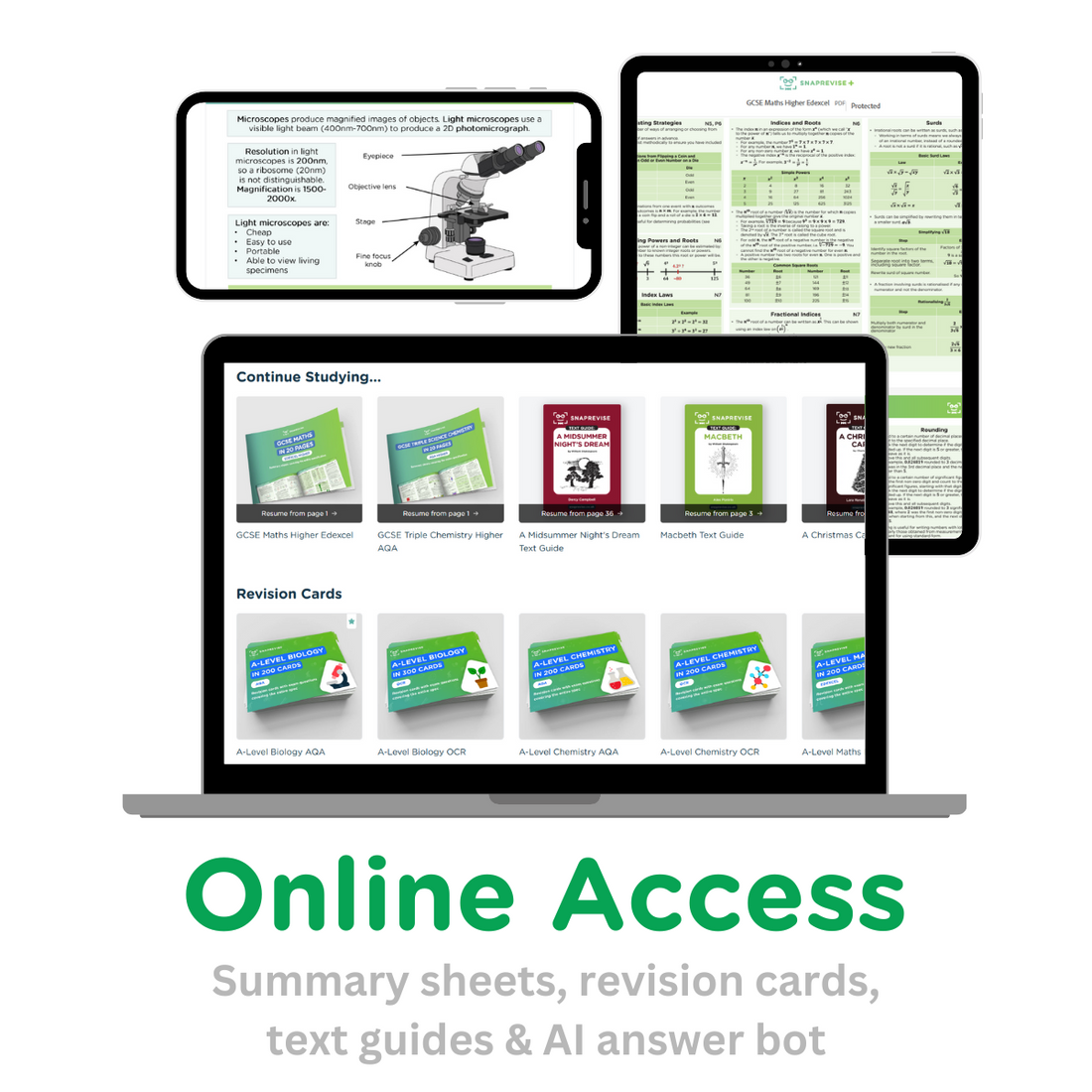 SnapRevise+ - The Best Study Guides for GCSE & A-Level